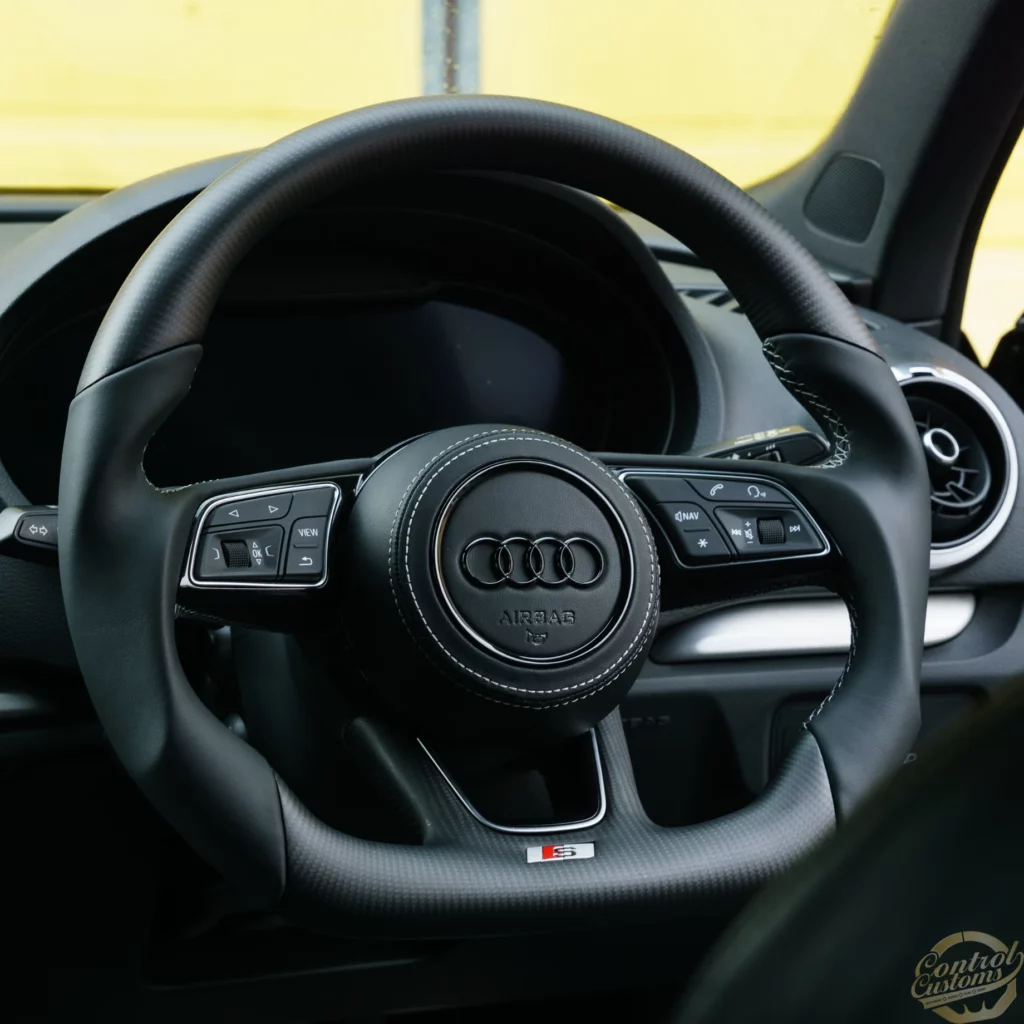 Audi S5 B9 s Carbon Fiber Steering Wheel Control Customs